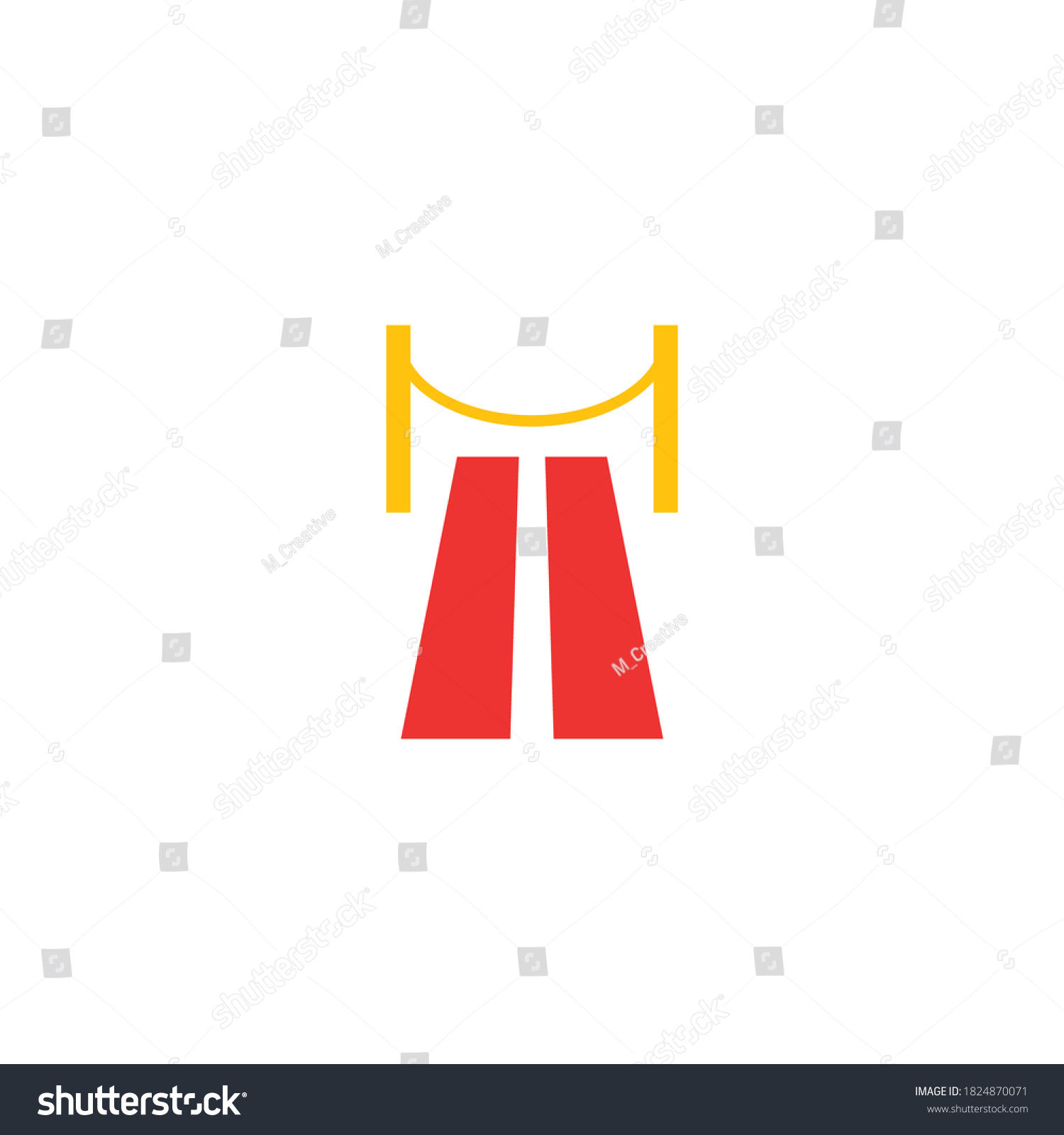 Red Carpet Vector Logo Design Template Stock Vector (Royalty Free ...