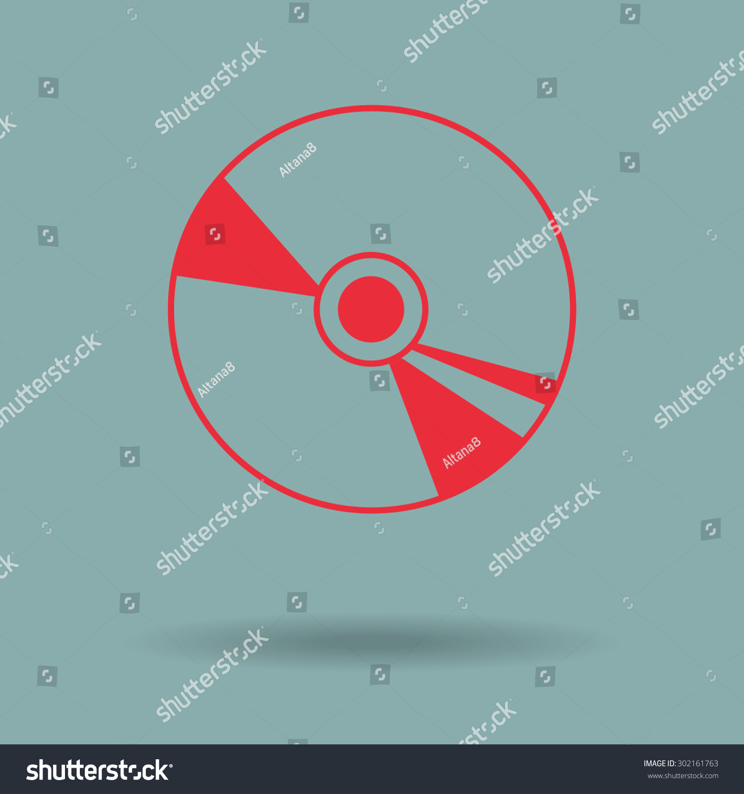 Red Cd Dvd Icons Stock Vector (Royalty Free) 302161763 | Shutterstock