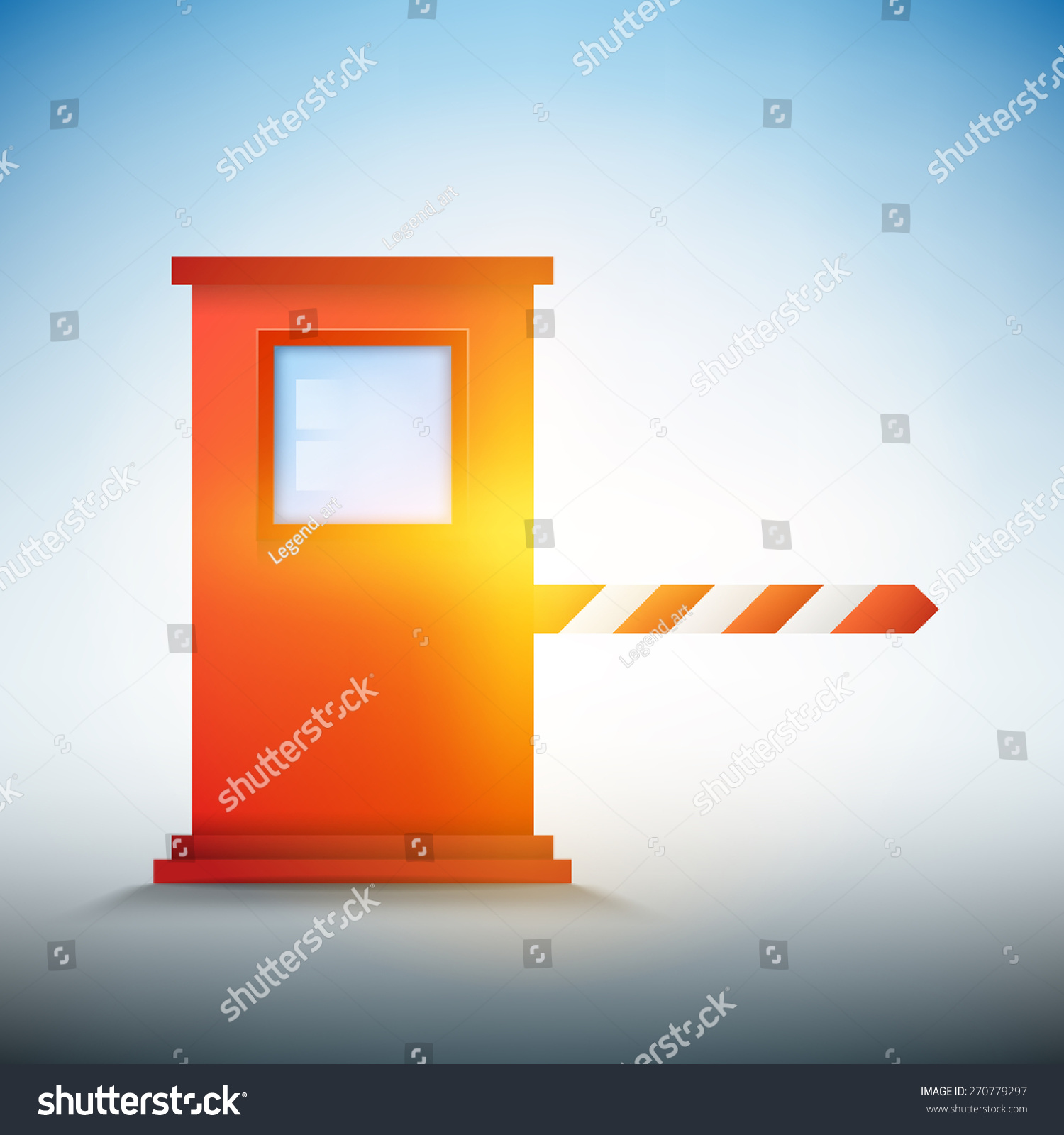 Red Checkpoint Barrier: vector de stock (libre de regalías) 270779297 ...