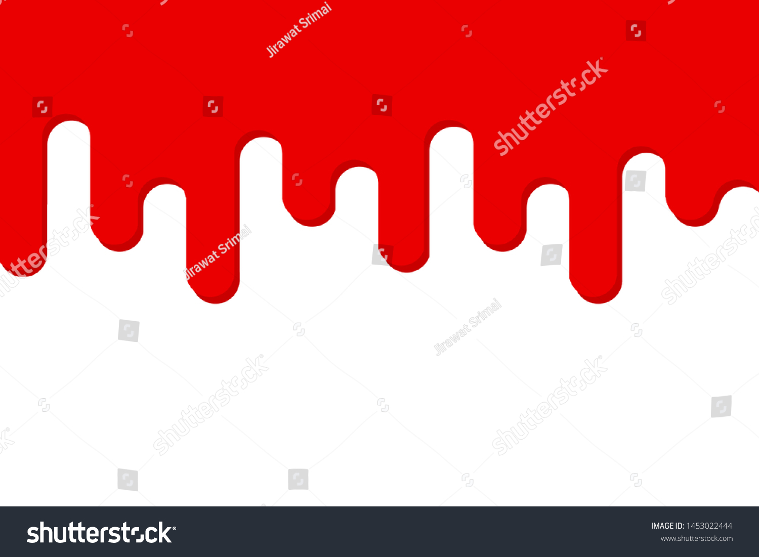 Red Color Drop On White Background Stock Vector (Royalty Free) 1453022444