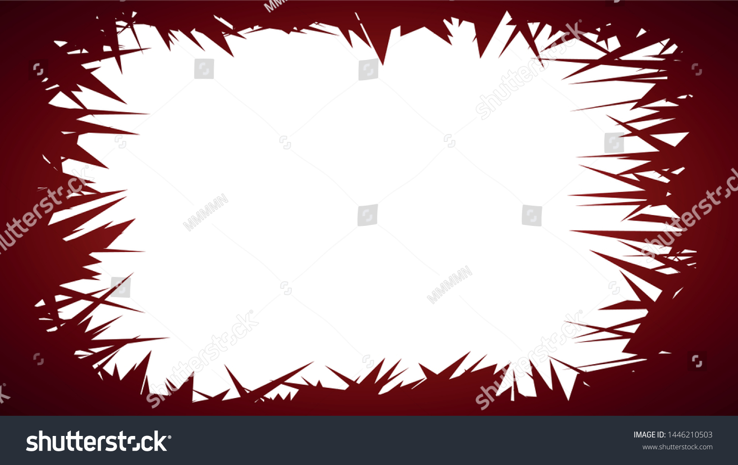 Red Color Messy Sharp Thorn Frame : image vectorielle de stock (libre ...