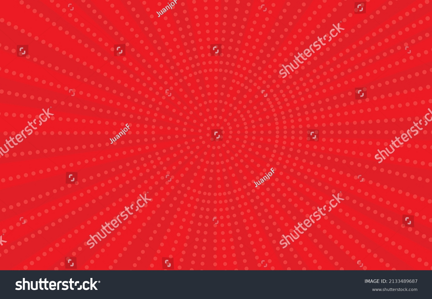 Red Comic Style Wallpaper Circular Dots Stock Vector (Royalty Free ...