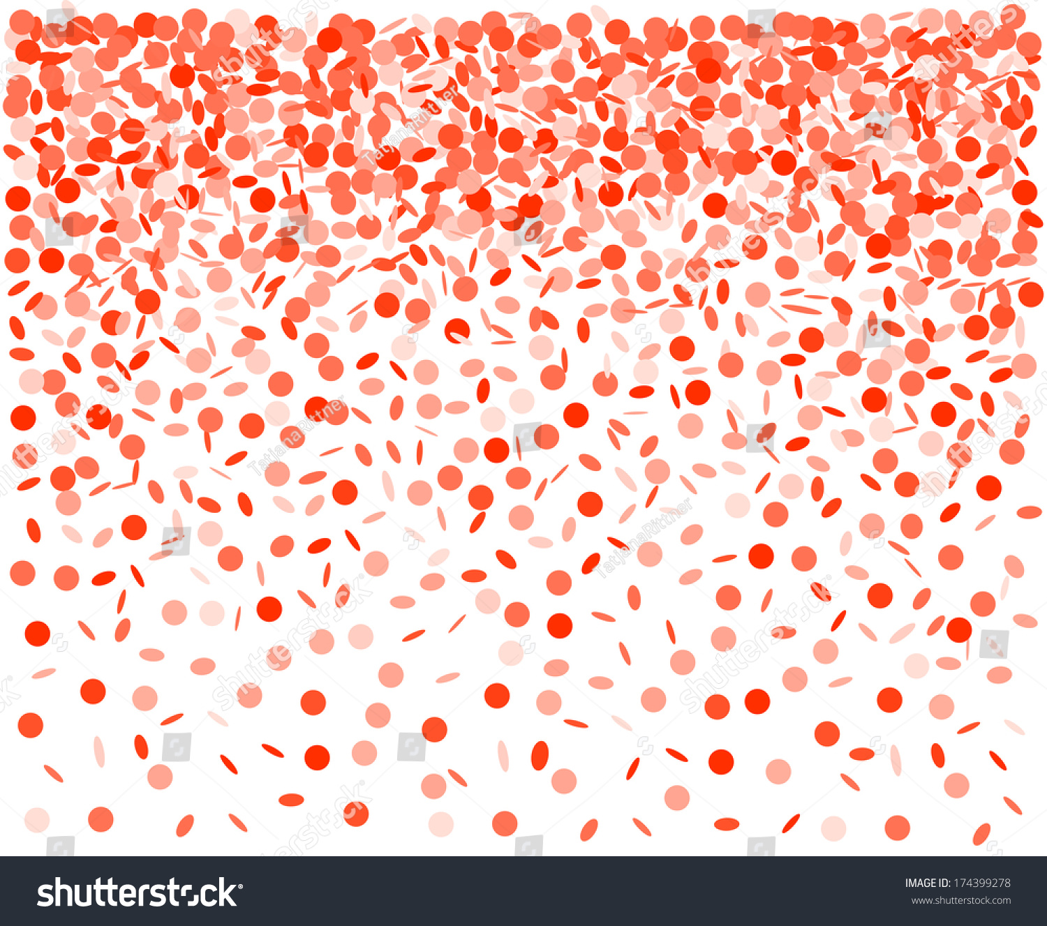 Red Confetti Background Stock Vector (Royalty Free) 174399278 ...