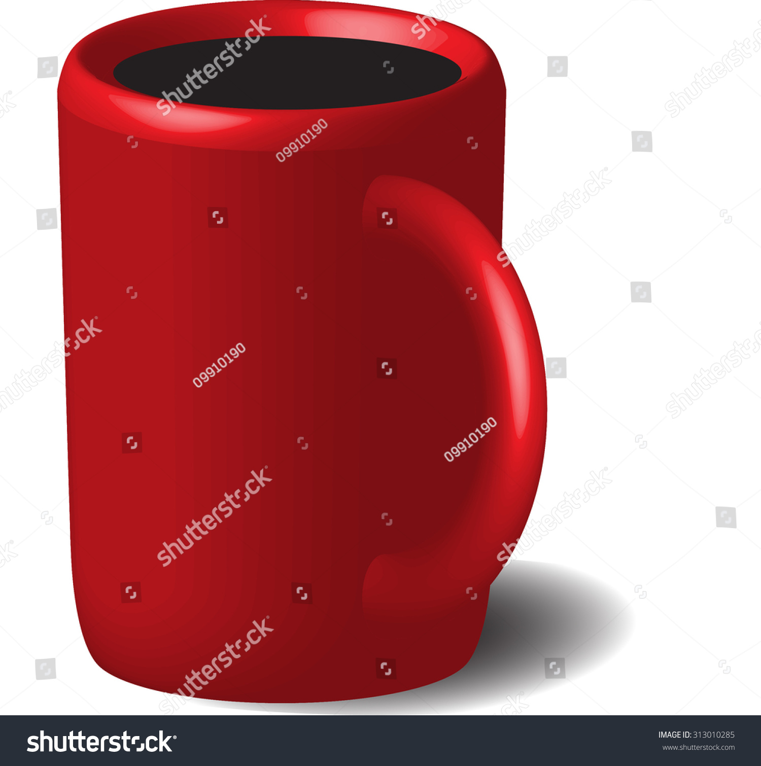 Red Cup Coffee Vector Illustration Stock Vector (Royalty Free) 313010285