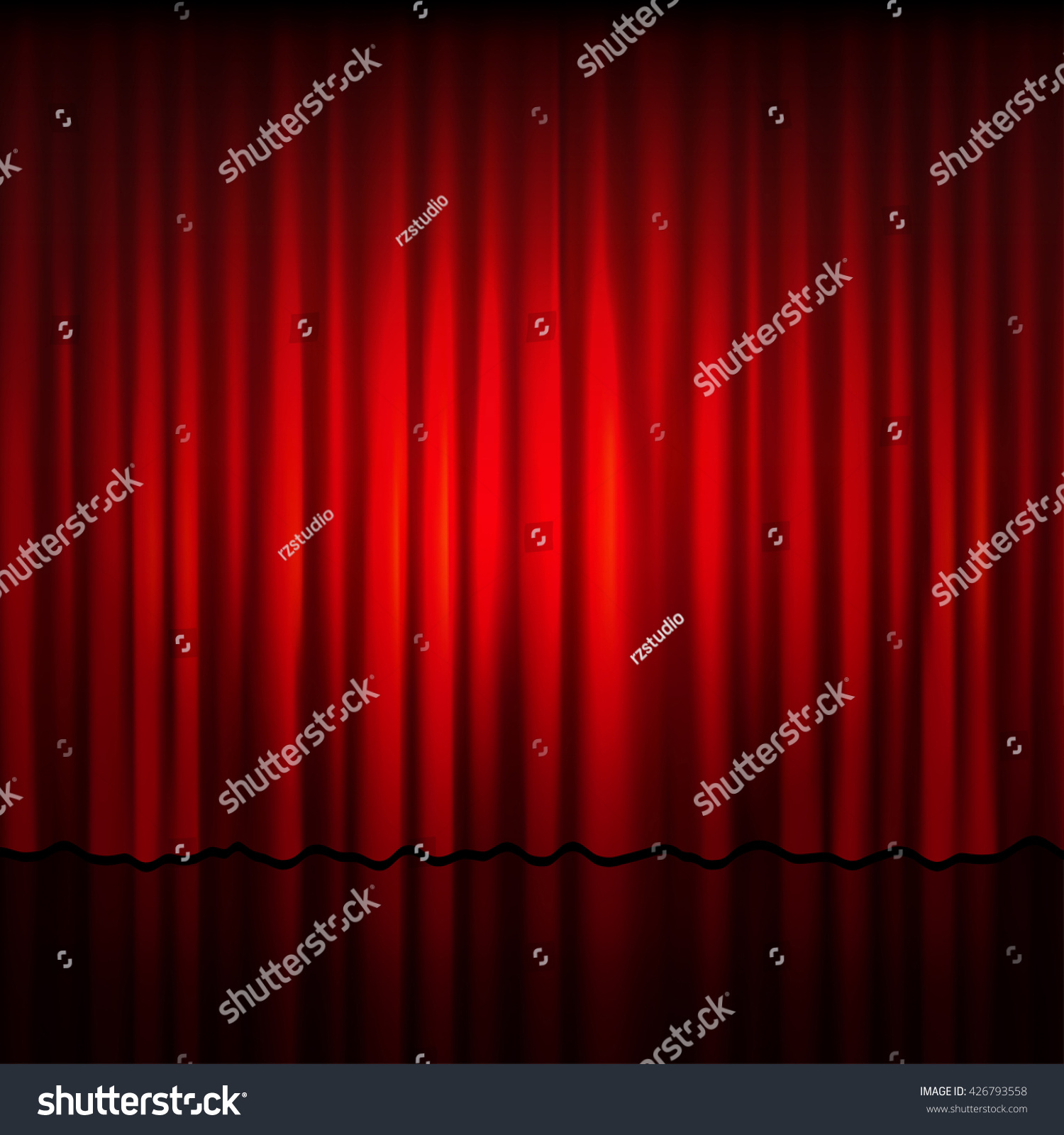 Red Curtain Stock Vector (Royalty Free) 426793558 | Shutterstock