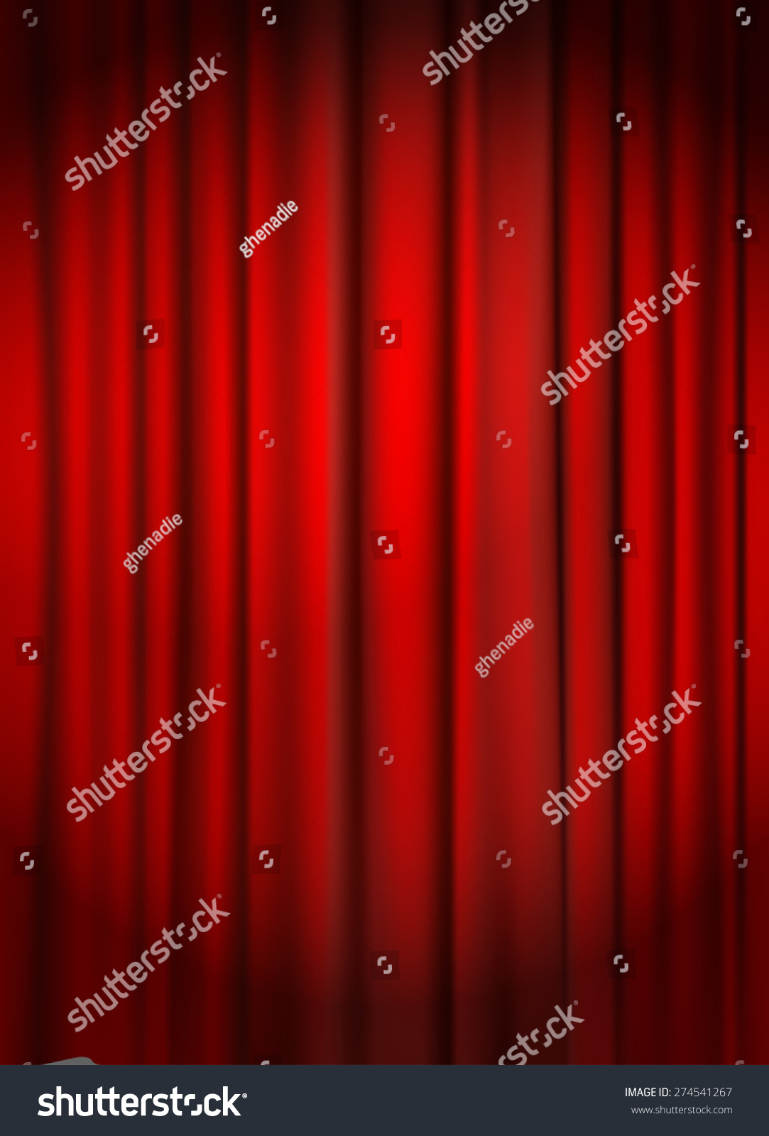 Red Curtain Background Vector Illustration Stock Vector (Royalty Free ...