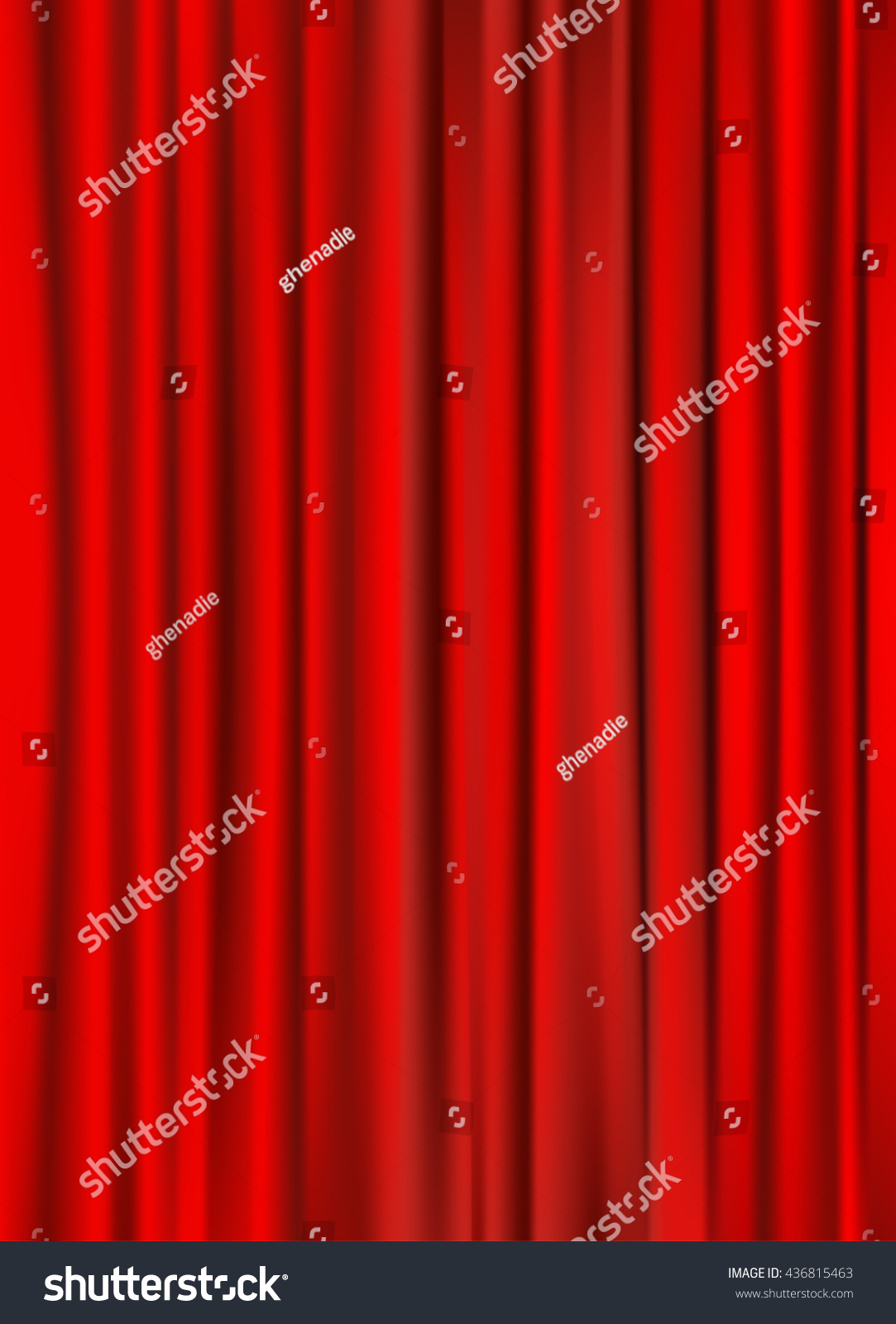 Red Curtain Background Vector Illustration: vector de stock (libre de ...