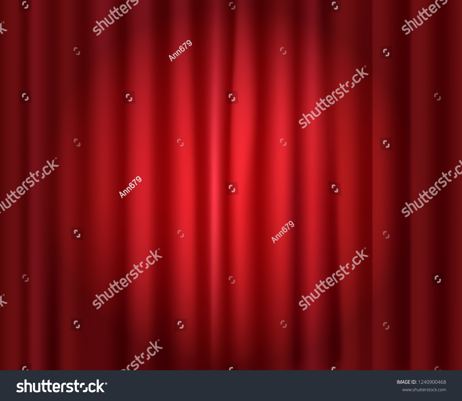 Red Curtain Vector Stock Vector (Royalty Free) 1240900468 | Shutterstock