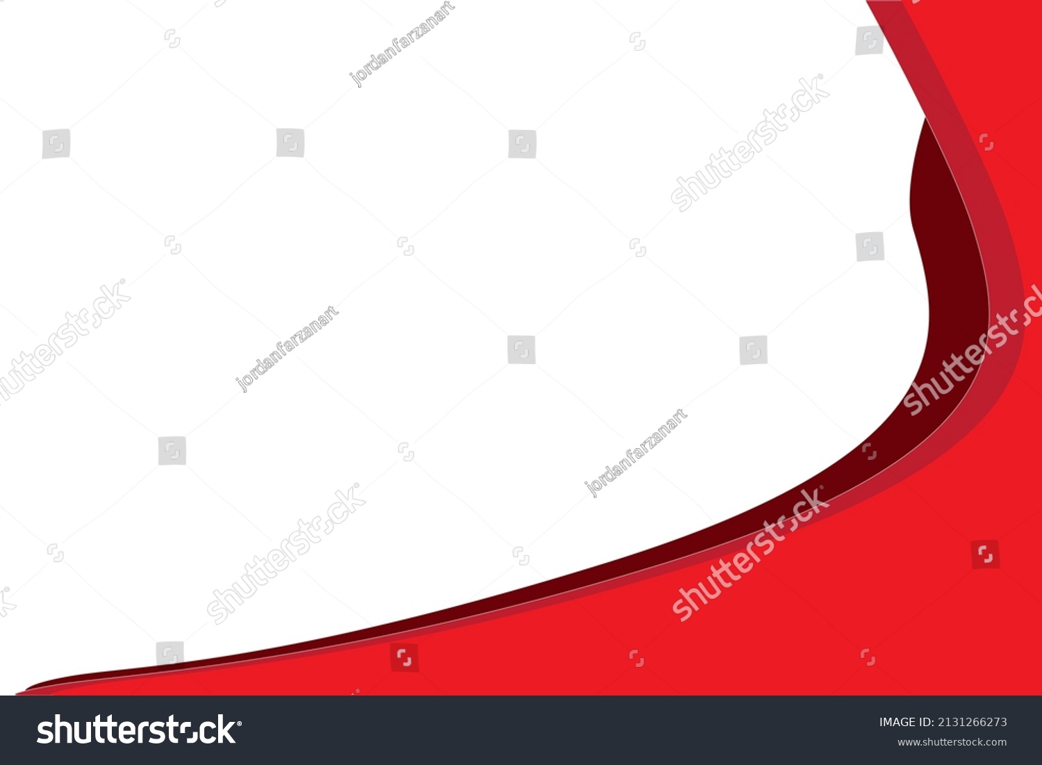 Red Curve Frame Template Free Vector Stock Vector (Royalty Free ...