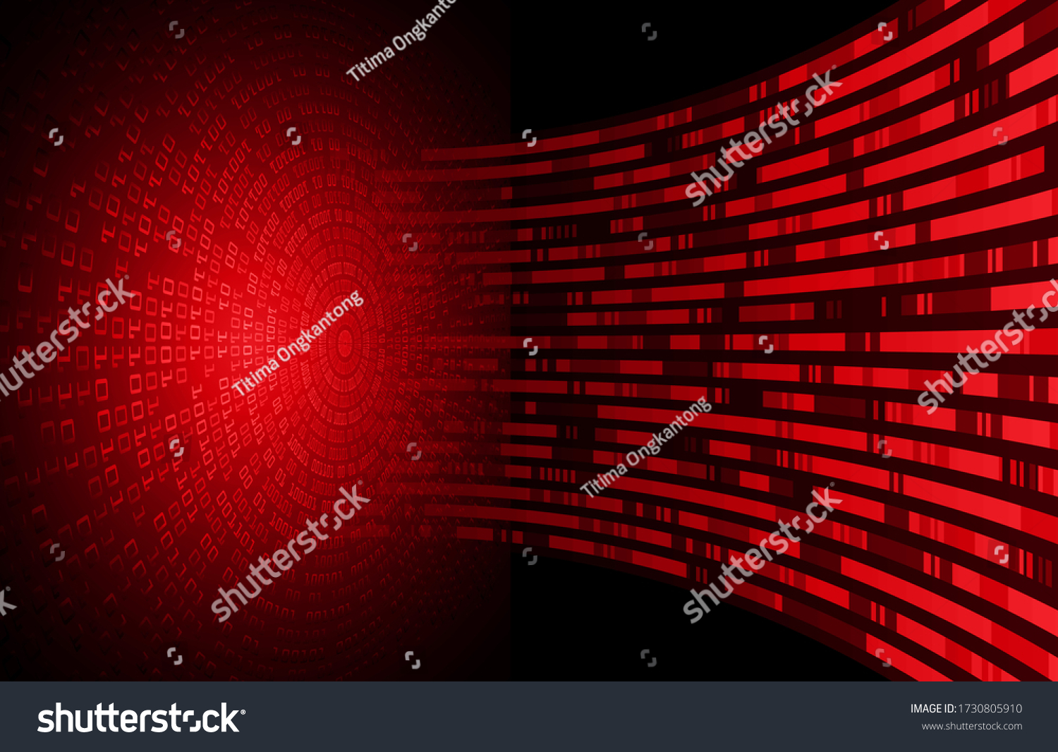 Red Cyber Circuit Future Technology Concept Stock Vector (Royalty Free ...