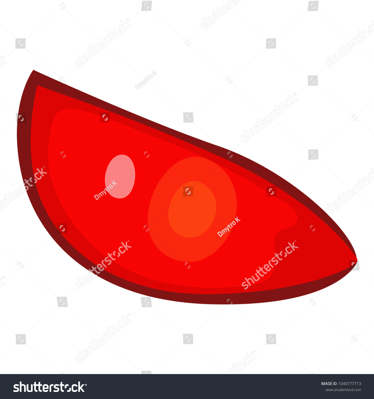 Red Demon Eye Stock Vector (Royalty Free) 1040777713