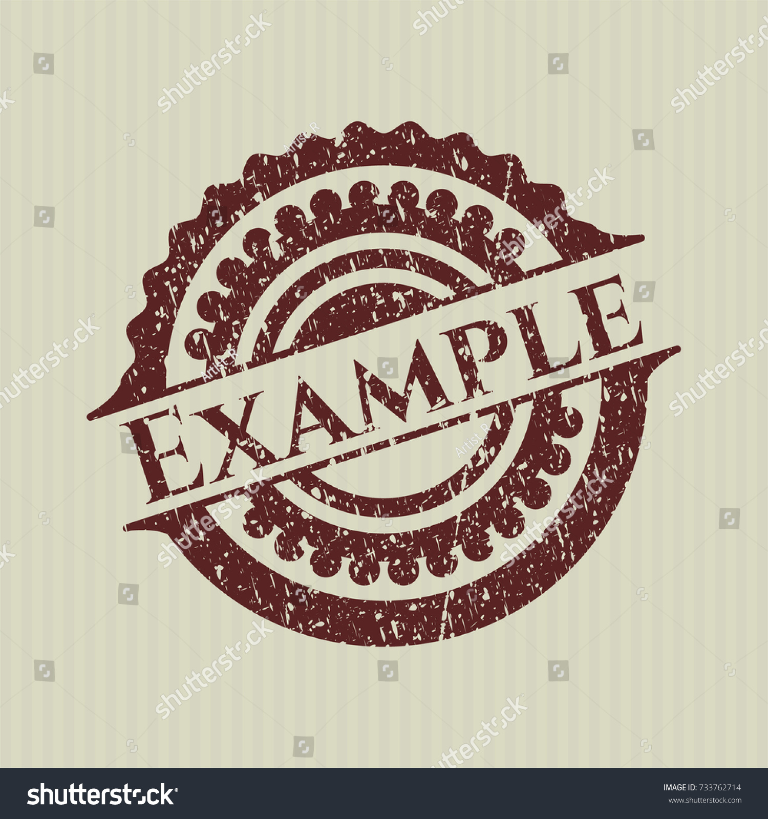 Red Example Rubber Stamp Grunge Texture Stock Vector (Royalty Free ...
