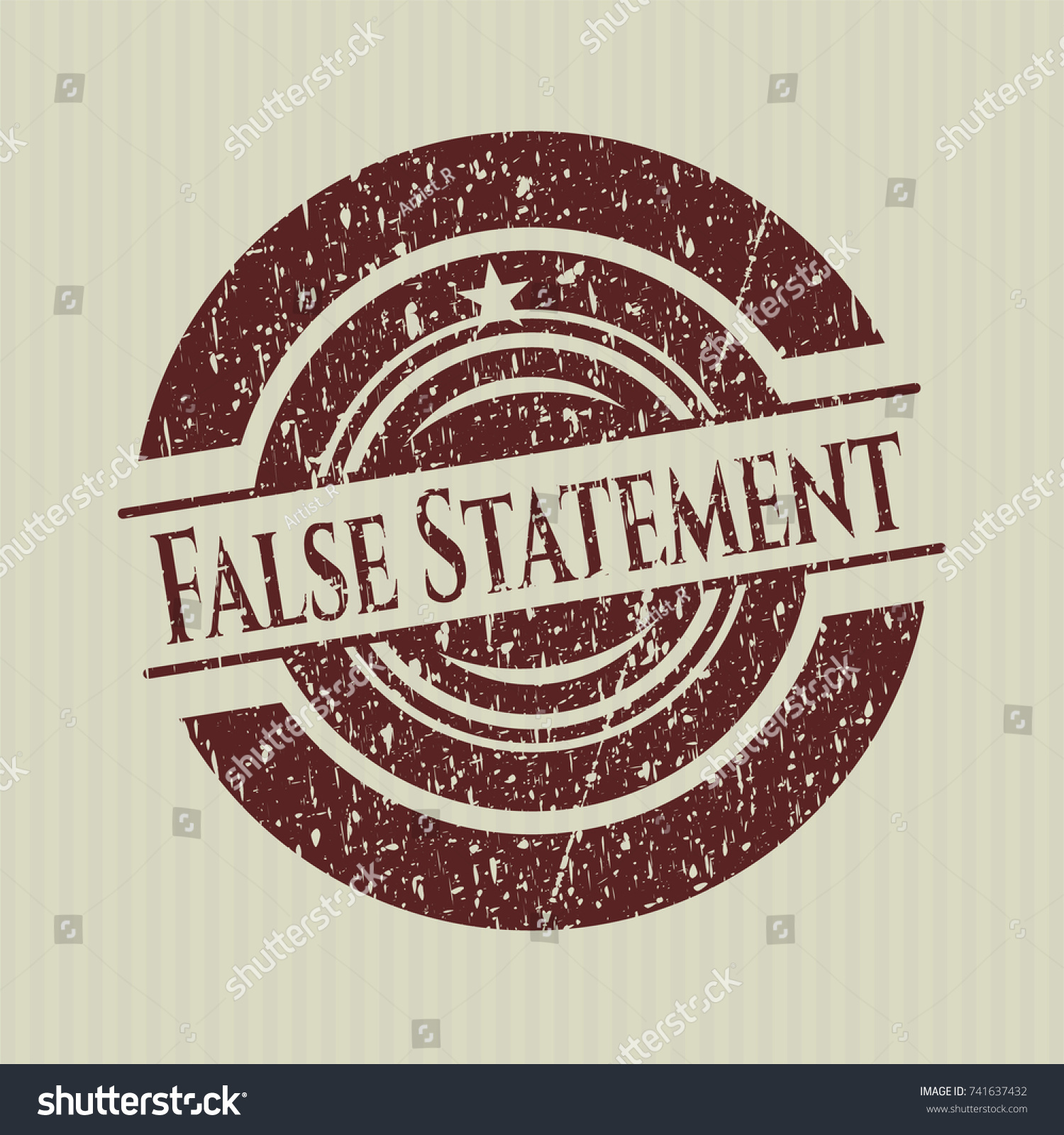 Red False Statement Rubber Grunge Texture Stock Vector (Royalty Free ...