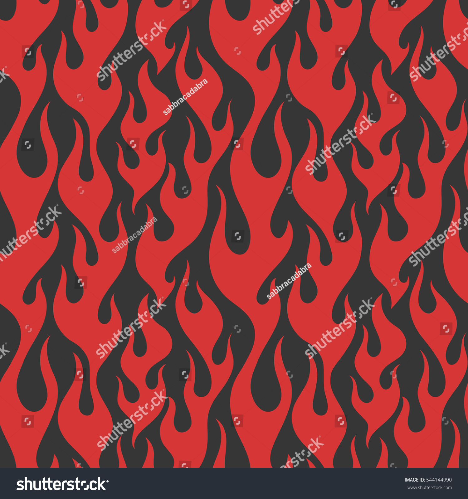 Red Fire Flames On Dark Background Stock Vector (Royalty Free) 544144990