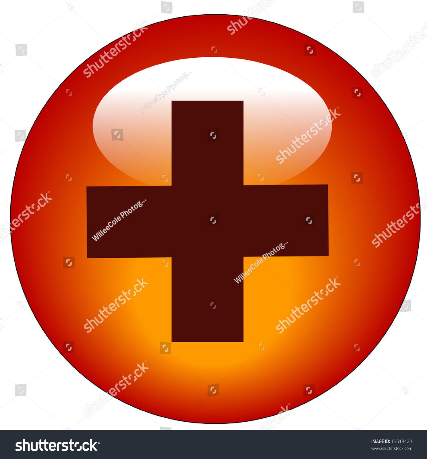 Red First Aid Symbol Web Icon Stock Vector (Royalty Free) 13518424 ...