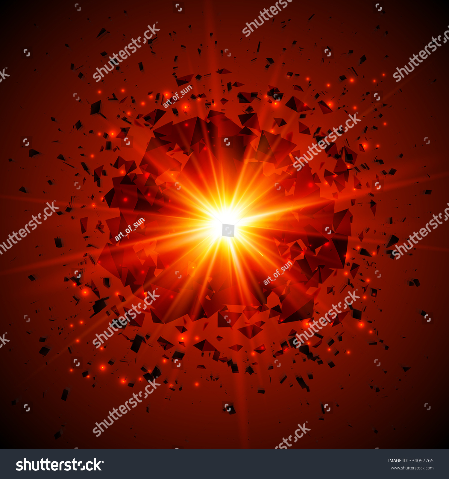 Red Flaming Vector Meteor Cosmic Explosion 스톡 벡터(로열티 프리) 334097765 ...