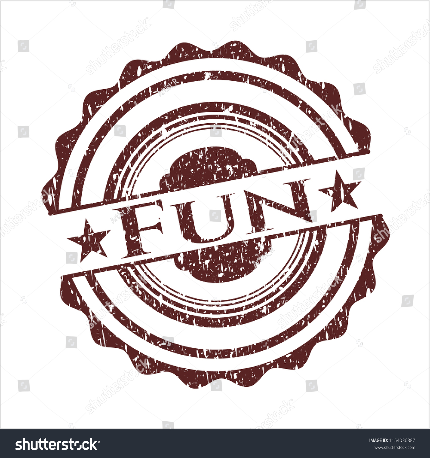 Red Fun Rubber Stamp Stock Vector (Royalty Free) 1154036887 | Shutterstock