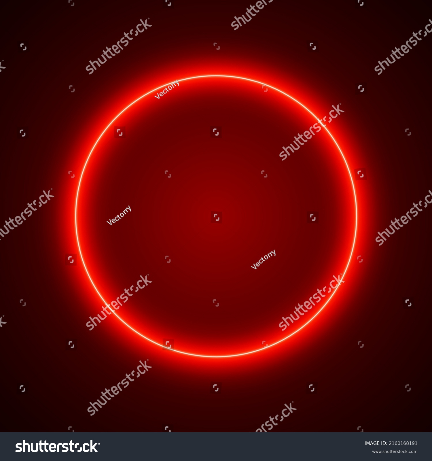 Red Glowing Circle Abstract Dark Background Stock Vector (Royalty Free ...