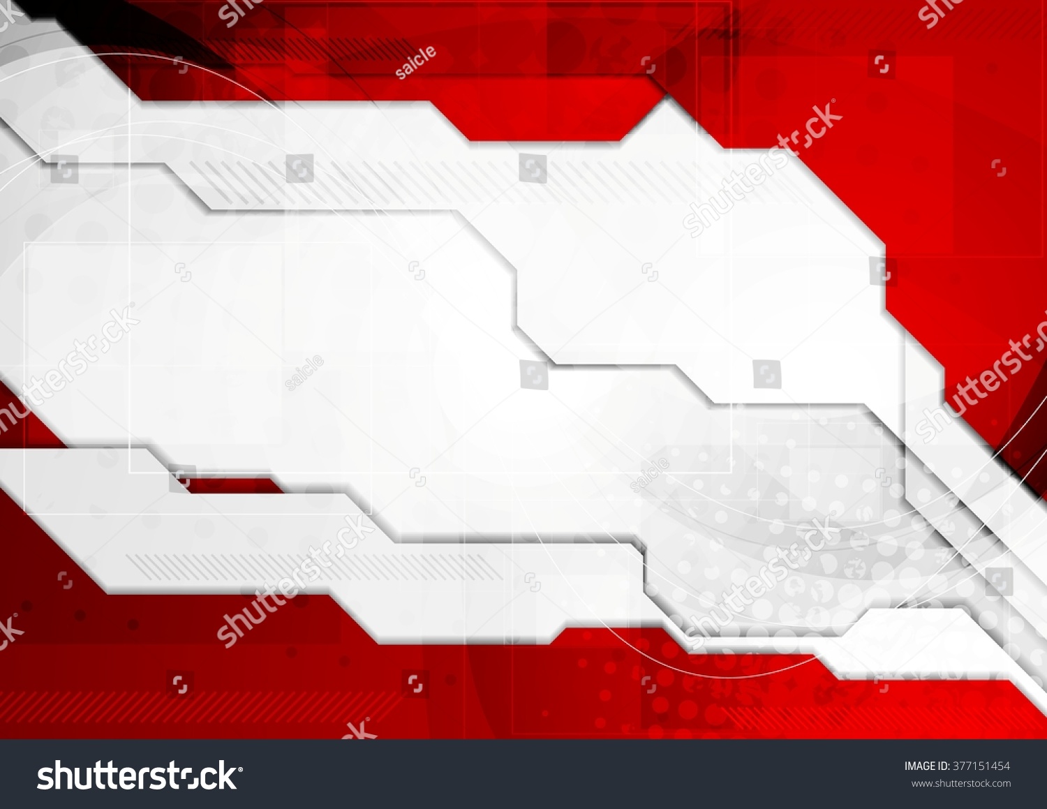 Red Grey Tech Corporate Background Vector Stock Vector (Royalty Free ...