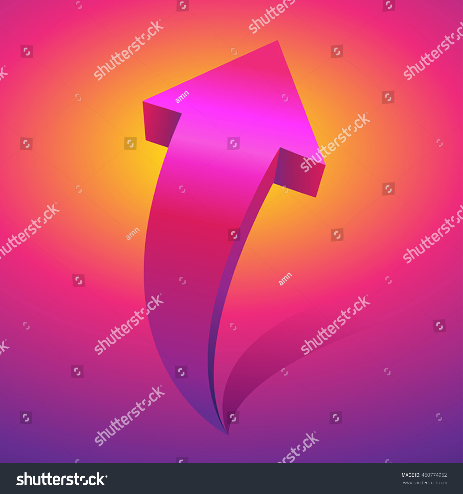 Red Growth Arrow Stock Vector (Royalty Free) 450774952 | Shutterstock