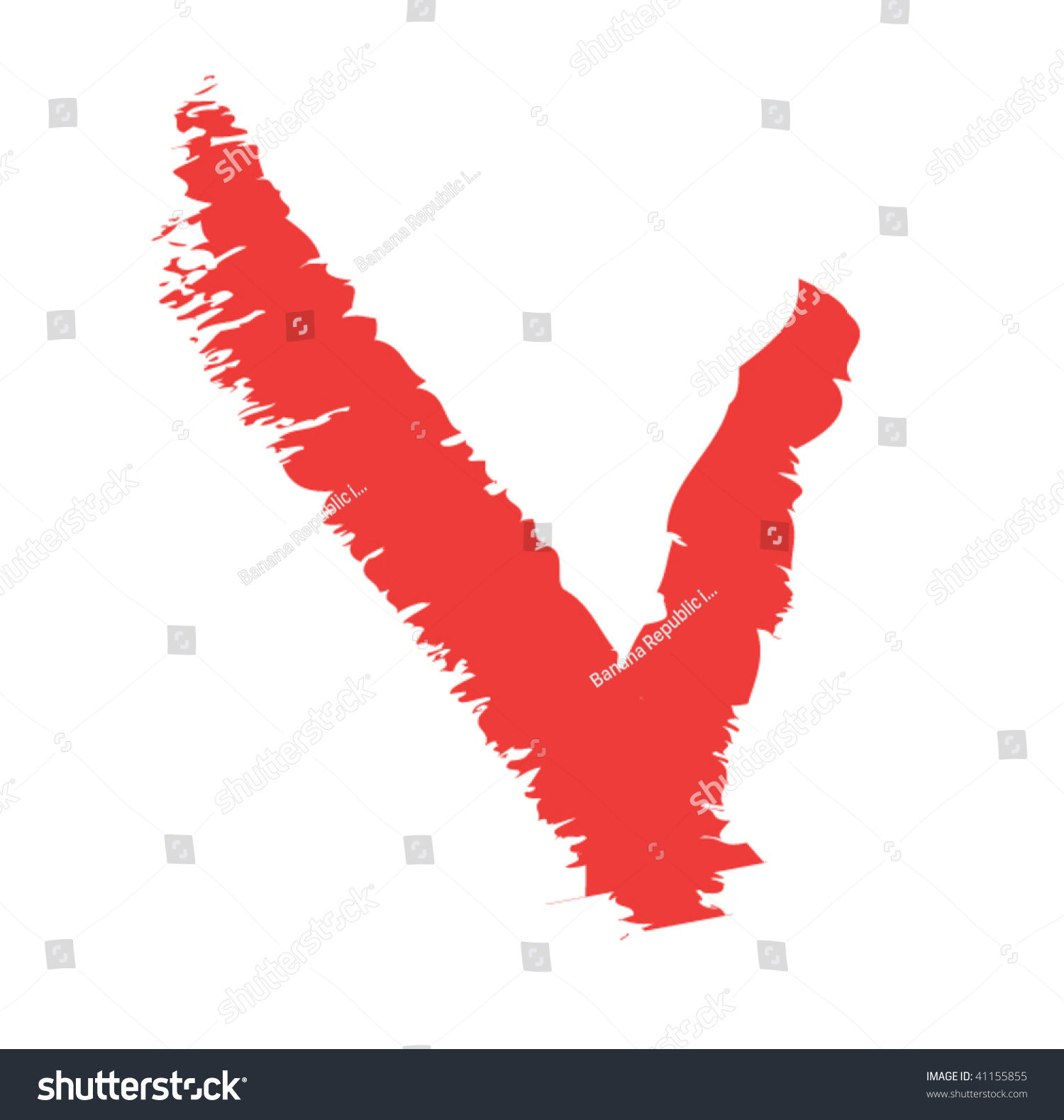 Red Grunge Ok Mark Stock Vector (Royalty Free) 41155855