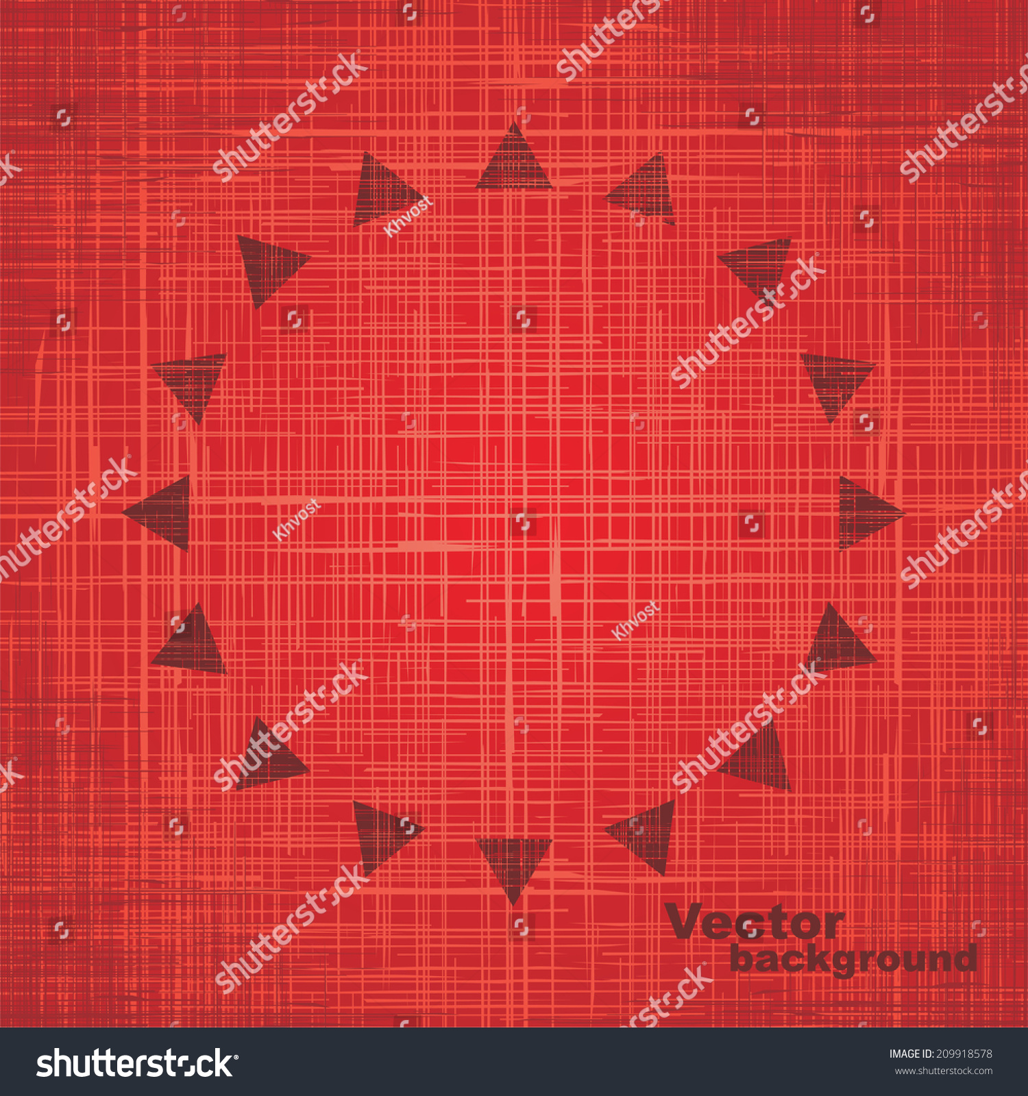 Red Grunge Vector Sun Background Vector Stock Vector (Royalty Free ...