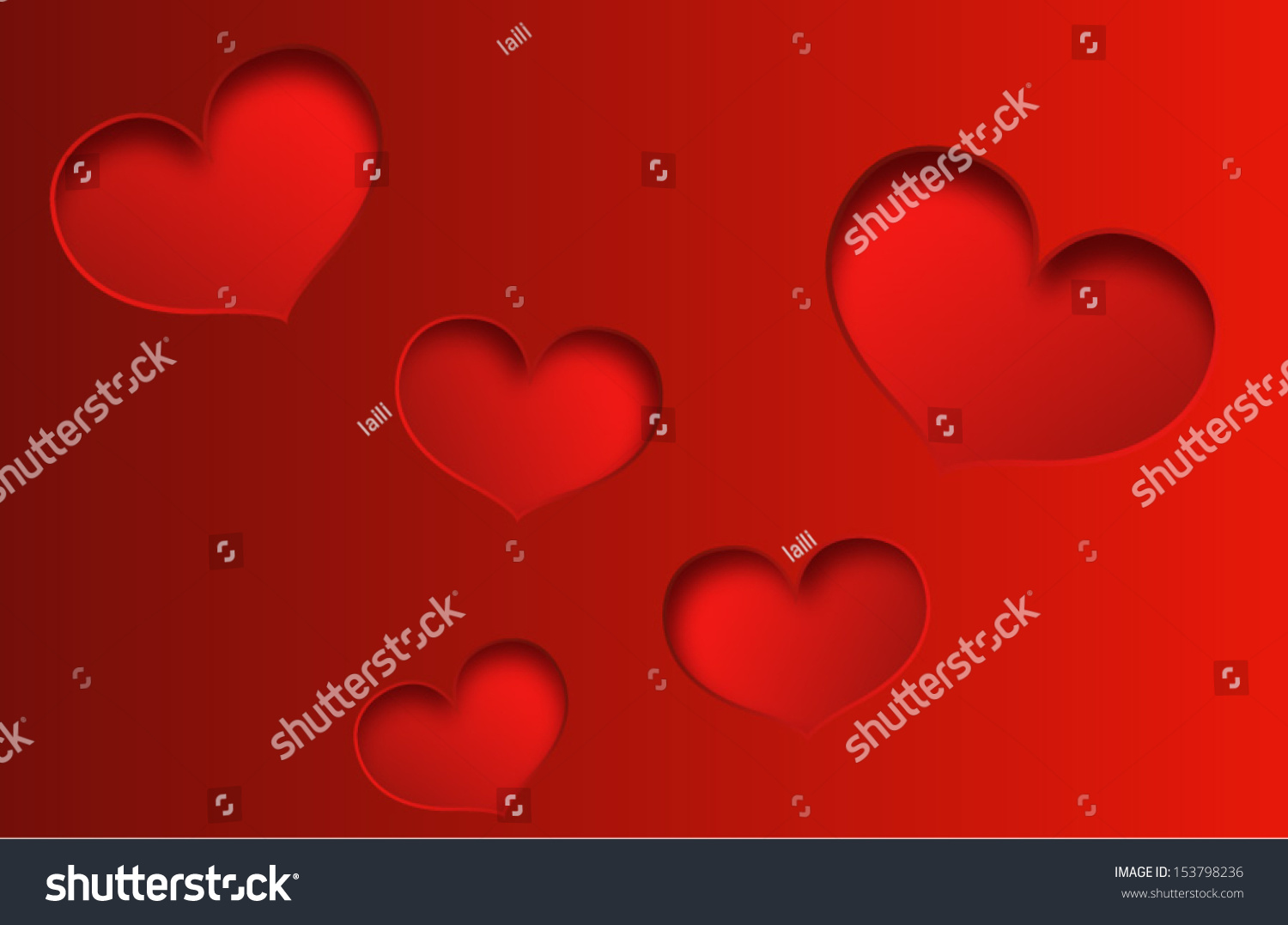 Red Heart Background Stock Vector 153798236 - Shutterstock