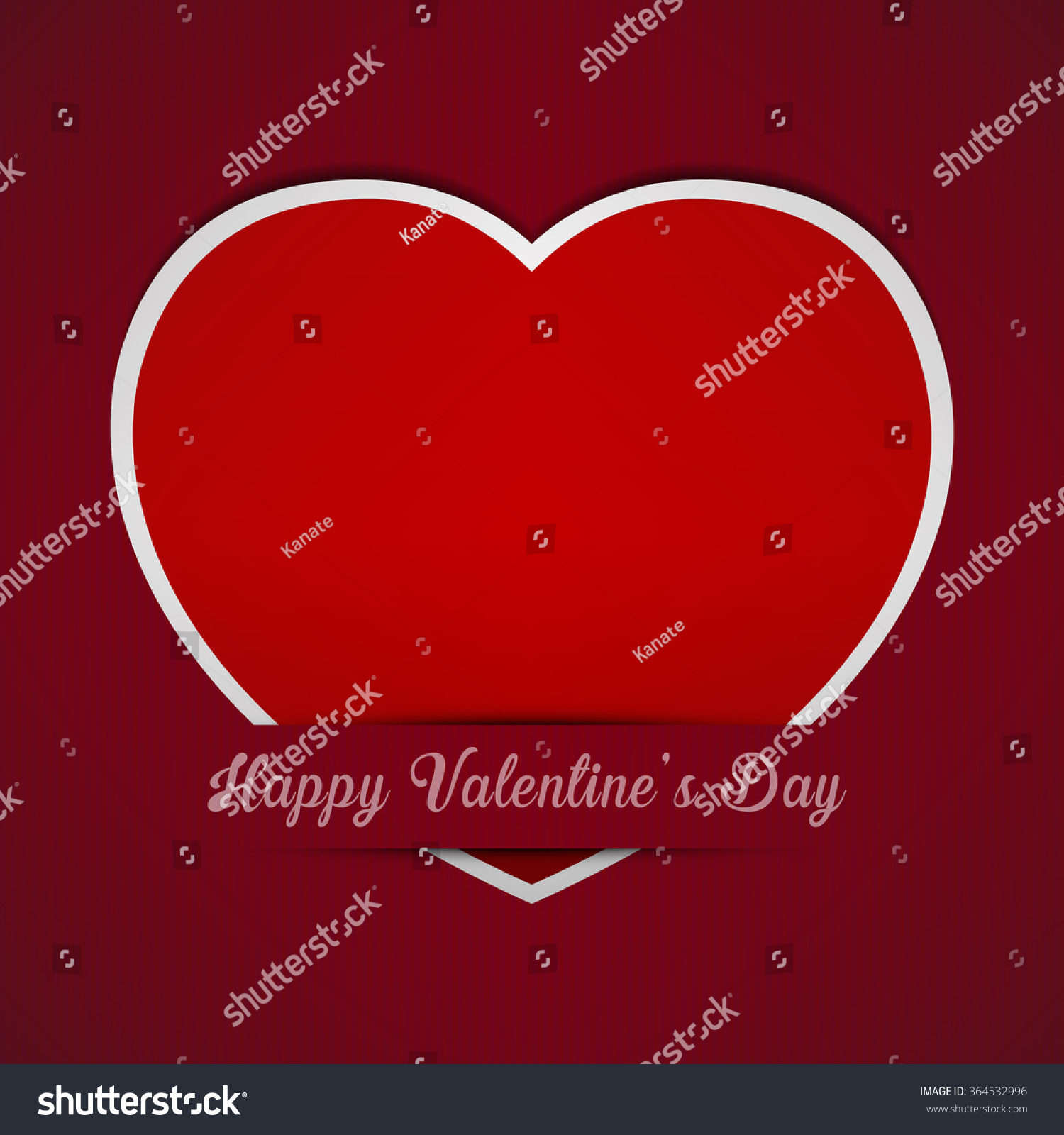 Red Heart Paper Backgroundeps10 Stock Vector (Royalty Free) 364532996