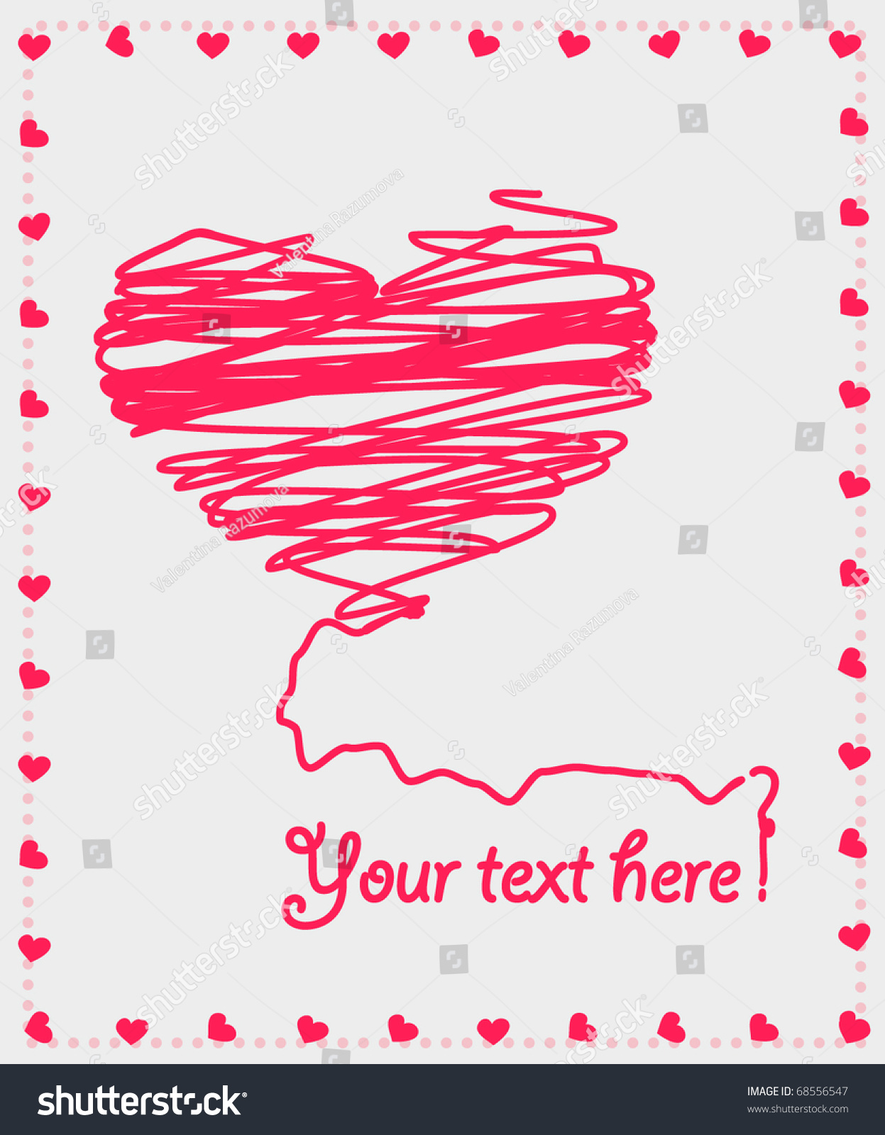 Red Heart Shape Symbol Vector Illustration Stock Vector (Royalty Free ...