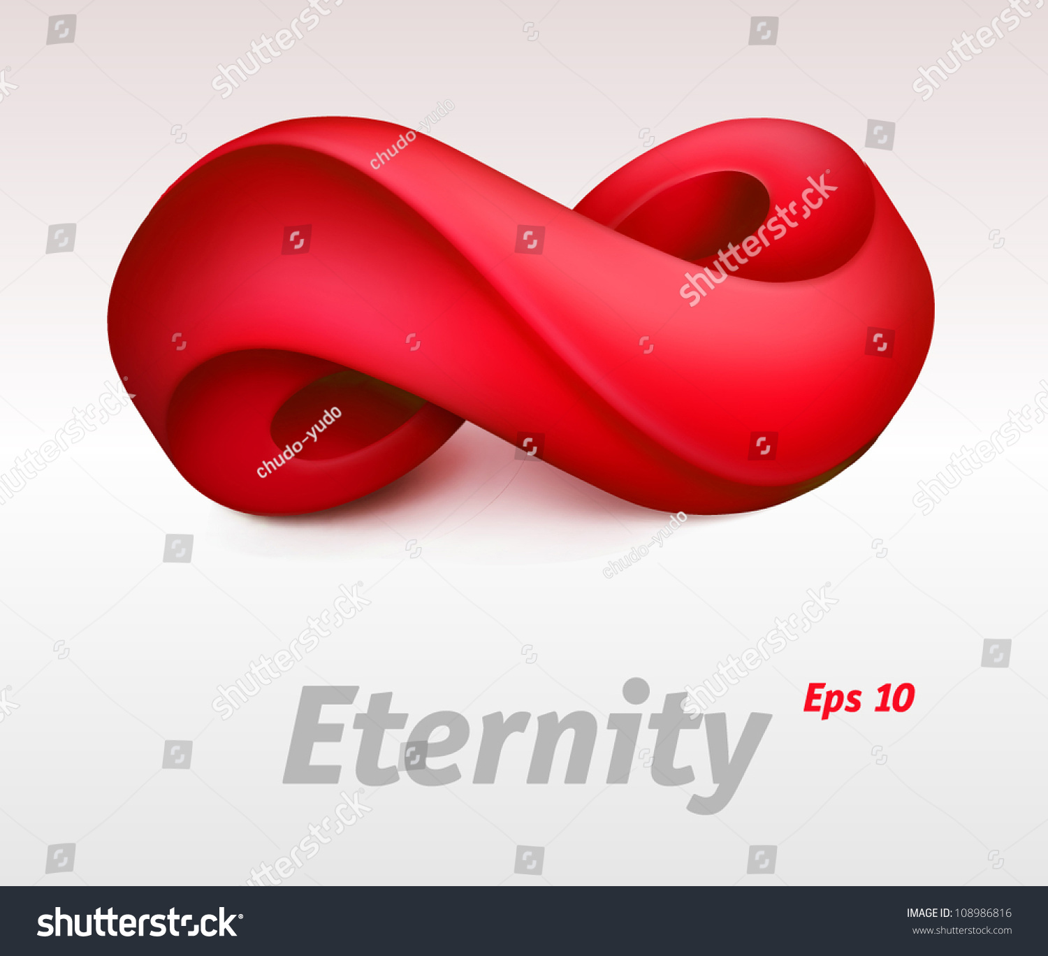 Símbolo de infinito rojo. Ilustración del: vector de stock (libre de ...