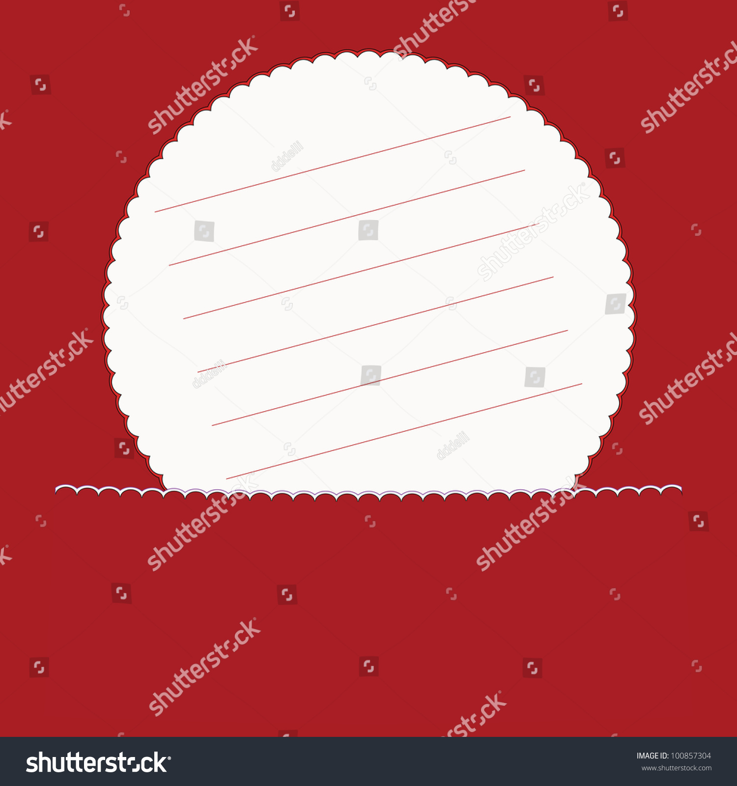 Red Invitation Card Stock Vector (Royalty Free) 100857304 | Shutterstock