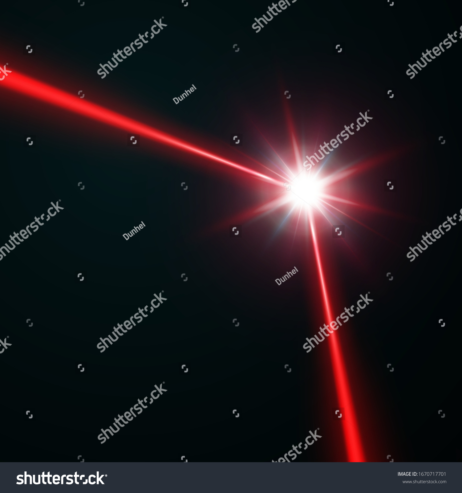 Red Laser Beam Vector Illustration Stock Vector (Royalty Free) 1670717701