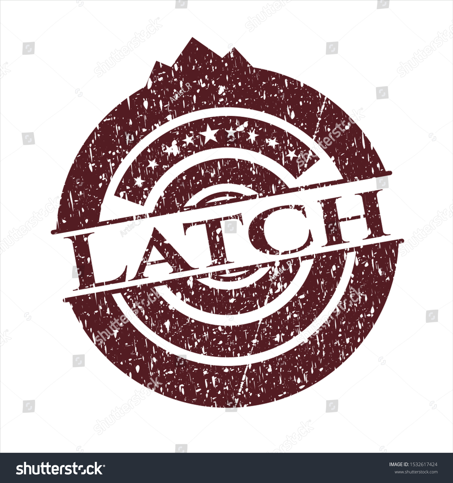 Red Latch Distressed Rubber Stamp Grunge Stock Vector (Royalty Free ... Red Latch Distressed Rubber Stamp Grunge Stock Vector (Royalty Free ...