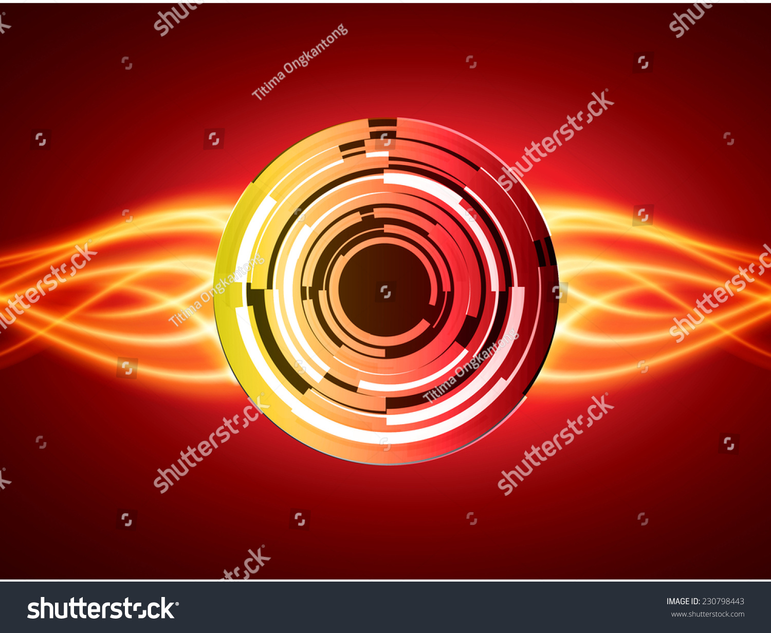 Red Light Abstract Technology Background Computer Stock Vector (Royalty ...