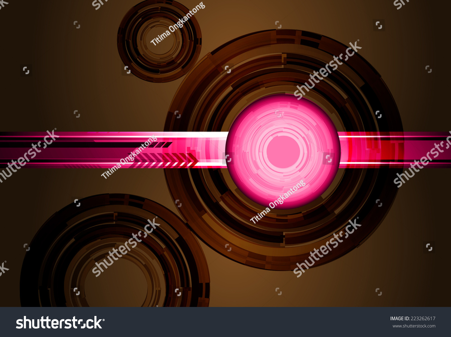 Red Light Abstract Technology Background Computer Stock Vector (Royalty ...