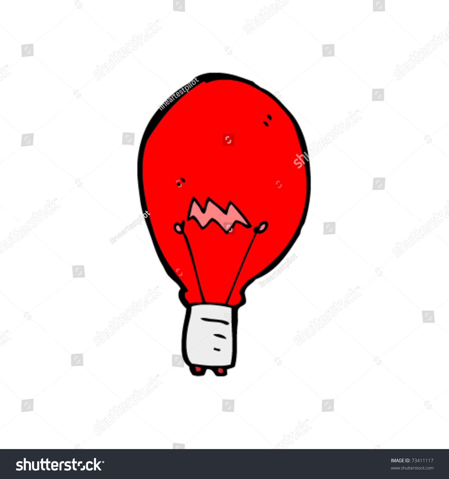 Red Light Cartoon Stock Vector (Royalty Free) 73411117
