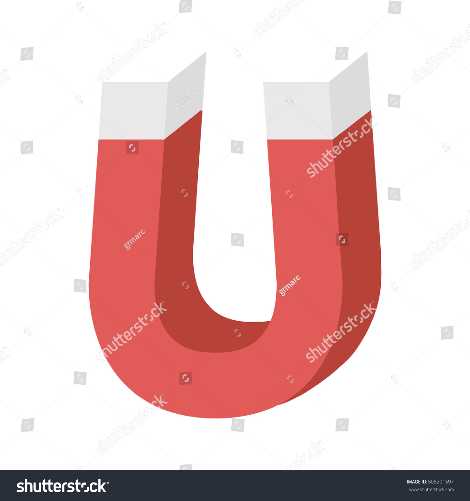 Red Magnet Icon Stock Vector (Royalty Free) 508201597 | Shutterstock
