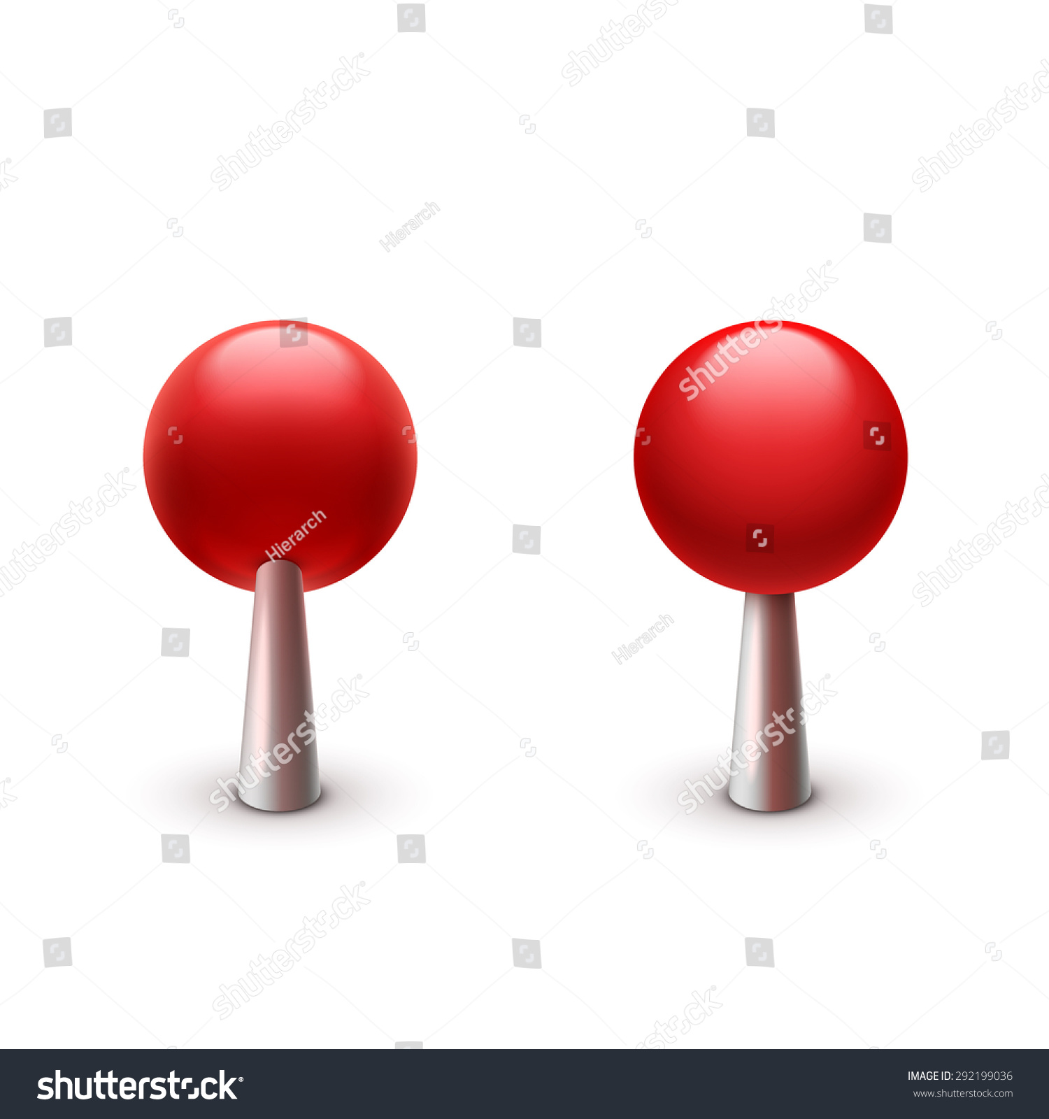 Red Map Marker Map Pointer Icon Stock Vector (Royalty Free) 292199036