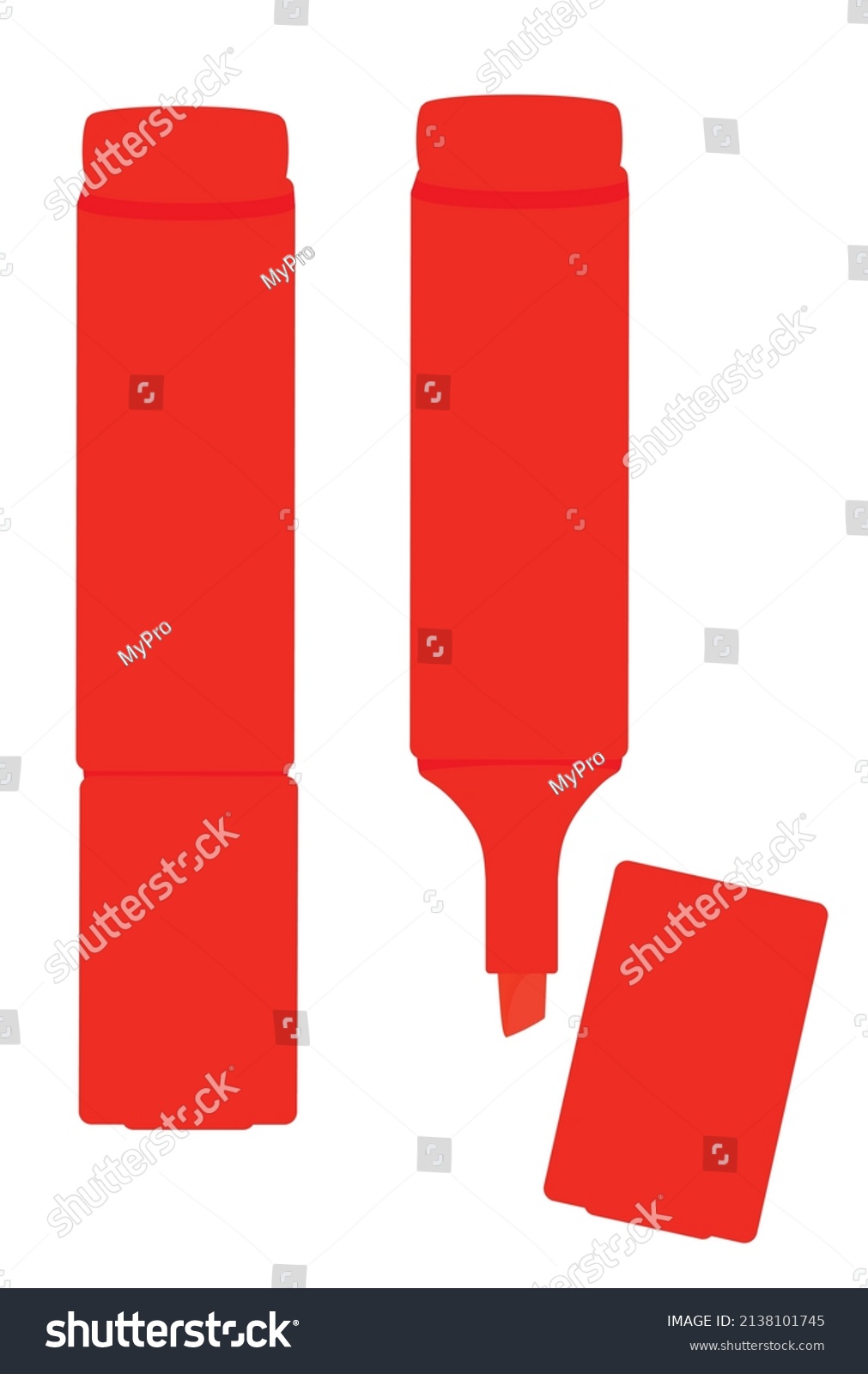 Red Marker Pen Vector Illustration Stock Vector (Royalty Free ...
