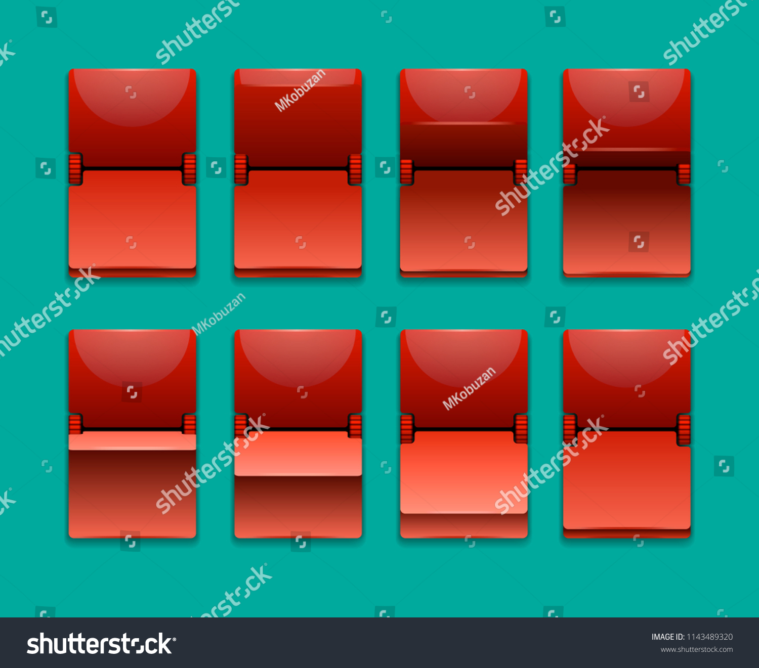 Red Mechanical Scoreboard Vector Template Flip: เวกเตอร์สต็อก (ปลอดค่า ...