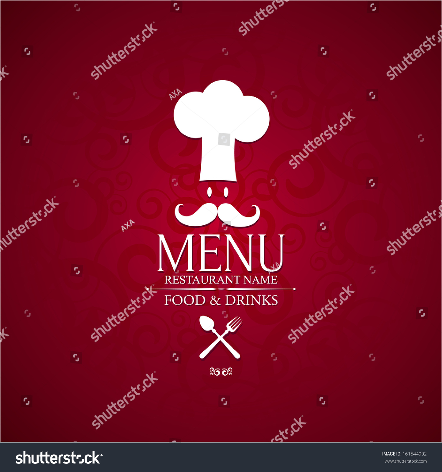 Red Menu Restaurant Stock Vector (Royalty Free) 161544902 | Shutterstock