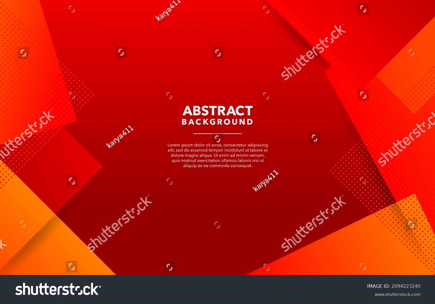 Red Modern Abstract Background Design Stock Vector (Royalty Free ...