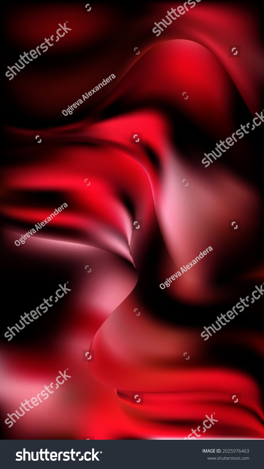 Red Modern Flow Poster Wave Liquid Stock Vector (Royalty Free) 2025976463