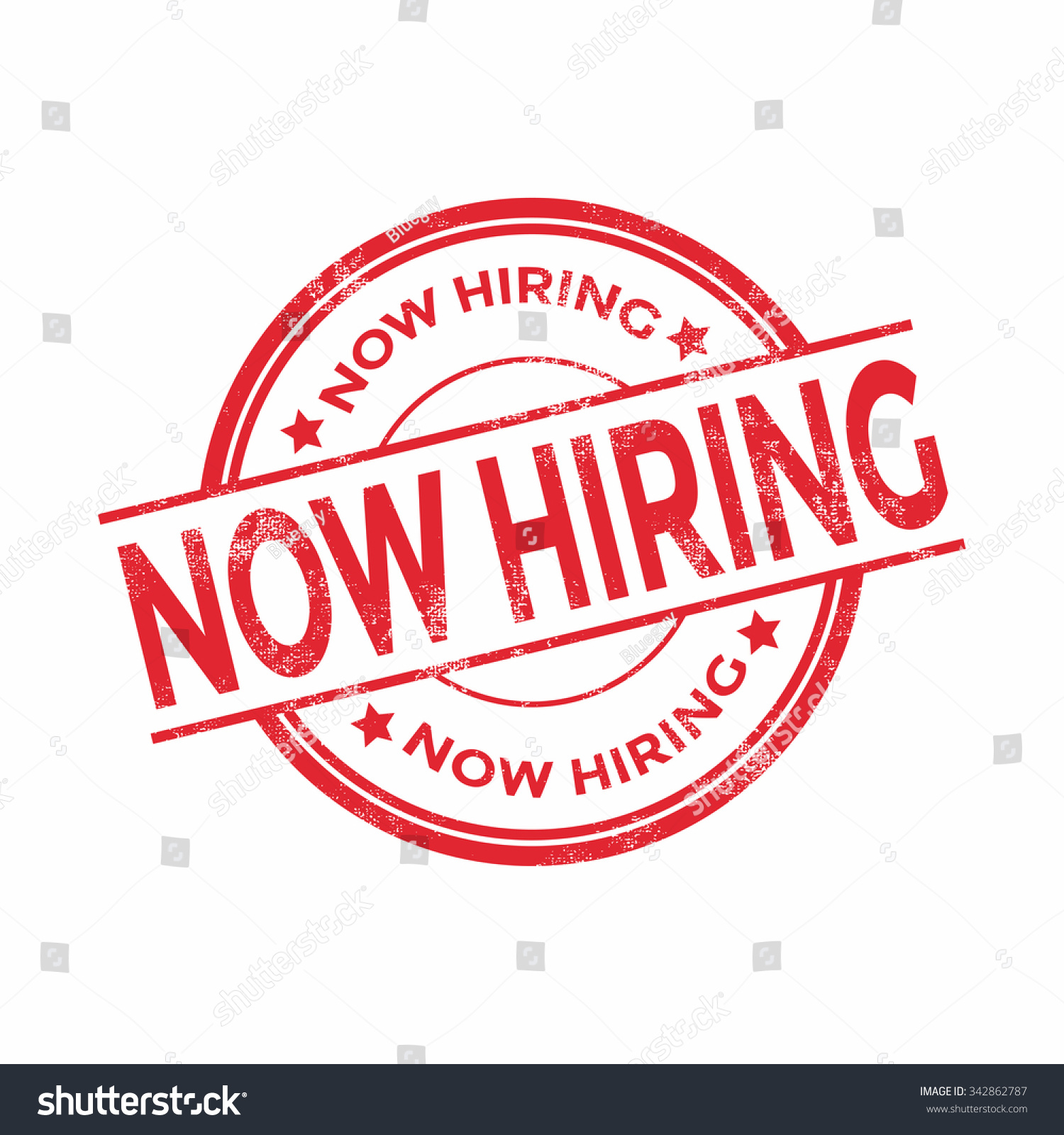 Red Now Hiring Stamp Stock Vector 342862787 - Shutterstock