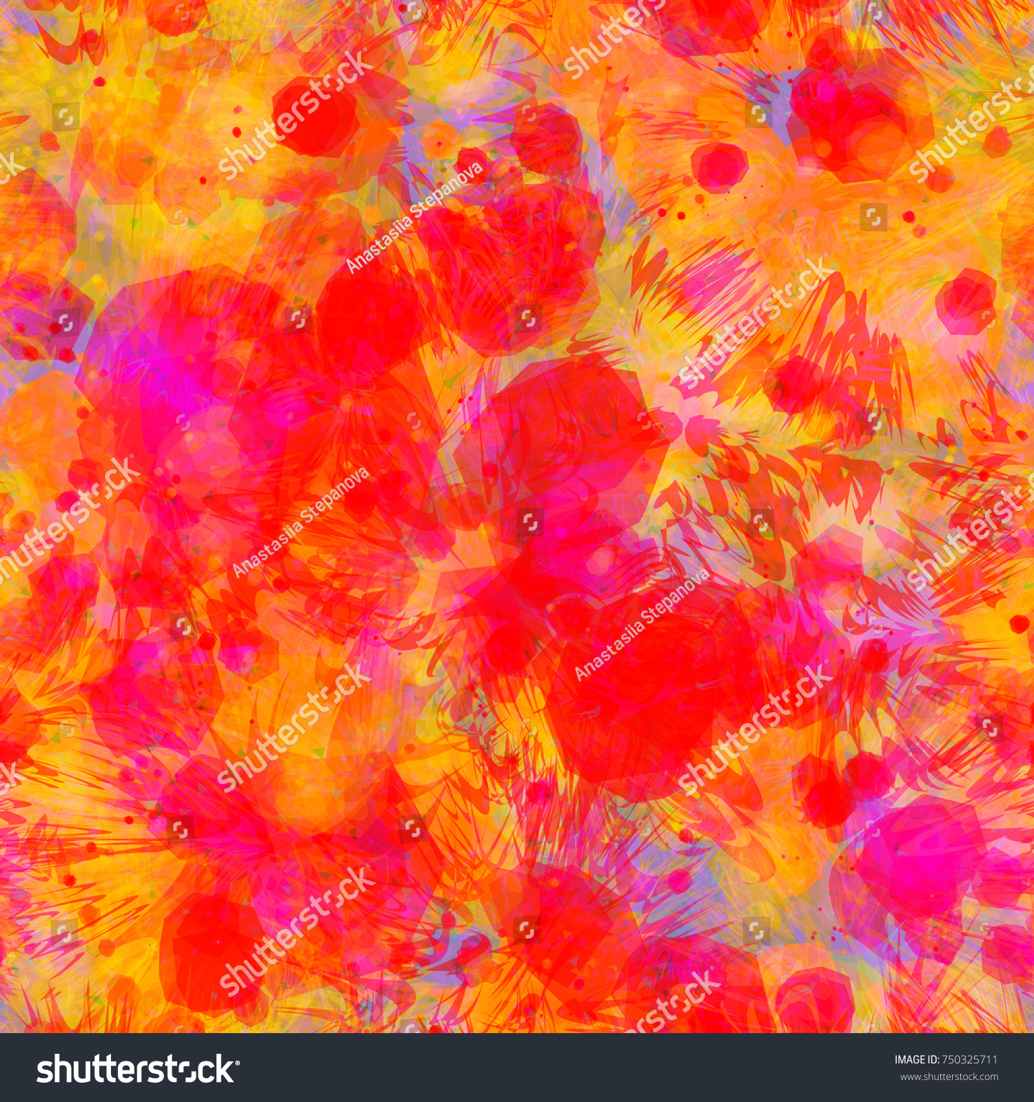 Red Orange Pattern Splatter Seamless Texture: vector de stock (libre de ...