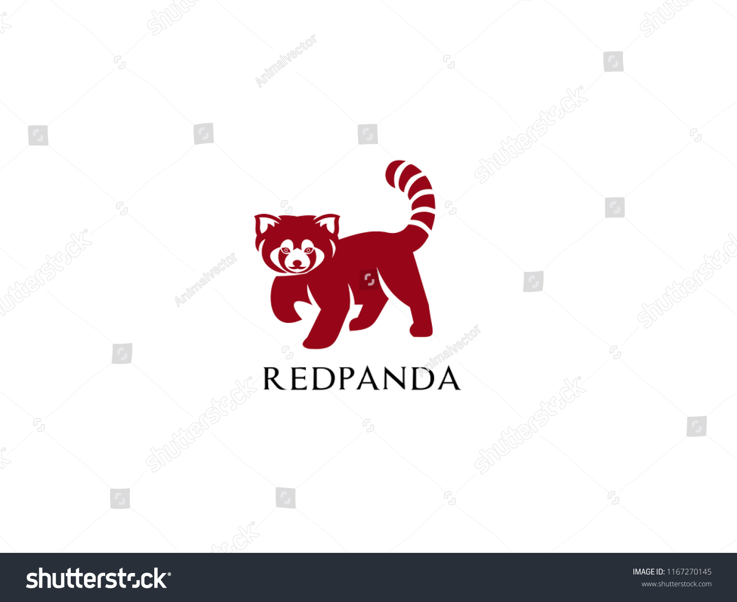 Red Panda Logo Icon Designs Stock Vector (Royalty Free) 1167270145 ...