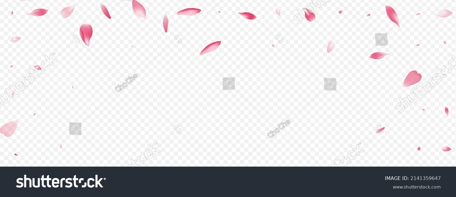 Red Peach Vector Panoramic Transparent Background Stock Vector (Royalty ...