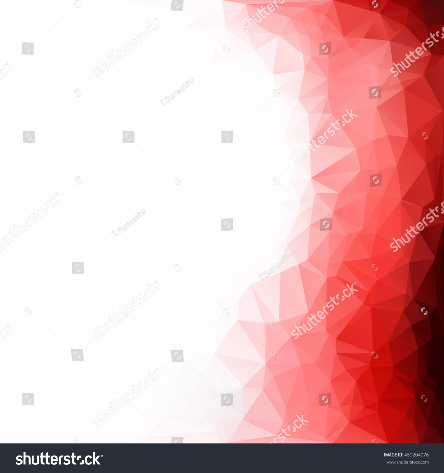 Red Polygonal Mosaic Background Creative Design Stock Vector 459204076 ...