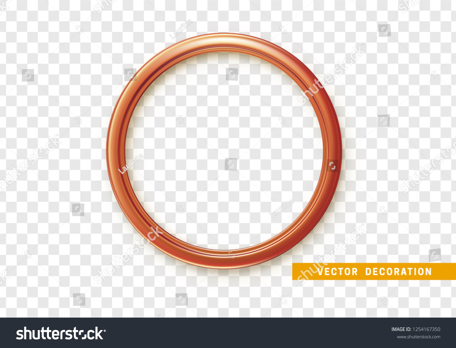 Red Round Frame Isolated On Transparent: vetor stock (livre de direitos ...