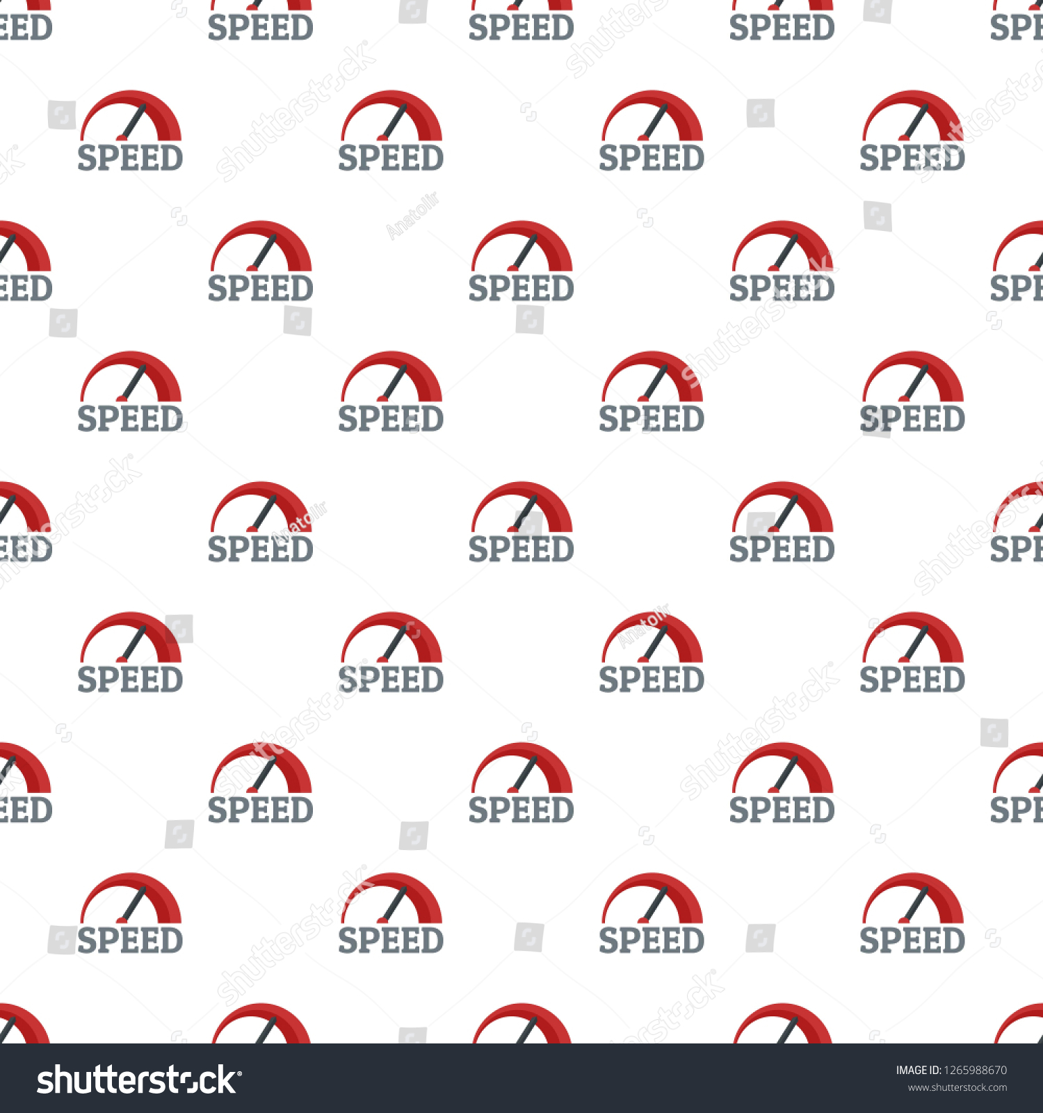 Red Speedometer Pattern Seamless Vector Repeat Stock Vector (Royalty ...